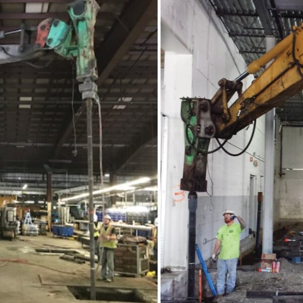 Ductile Iron Piles - Helical Drilling