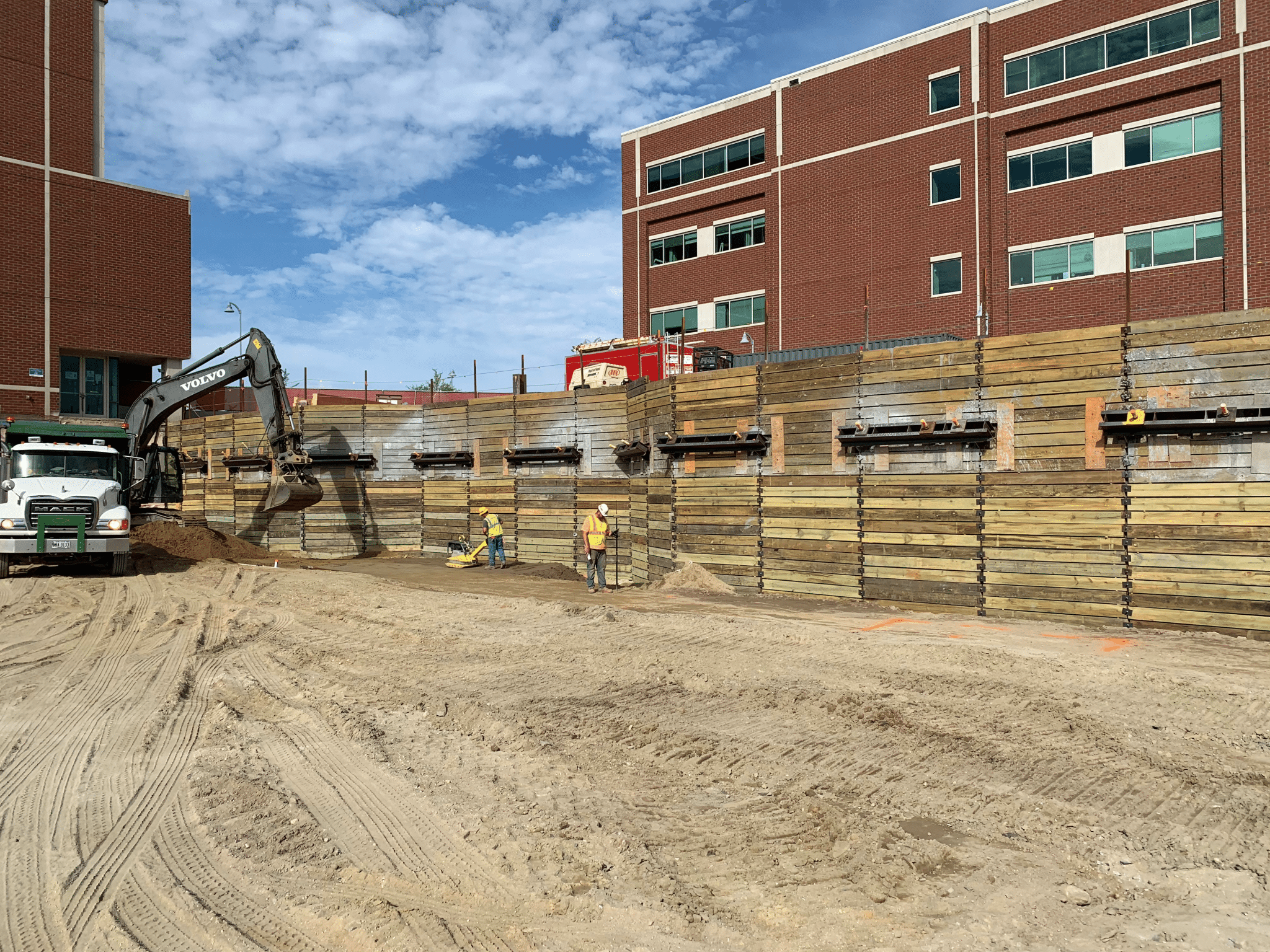 Soldier Pile and Lagging Walls - Helical Drilling