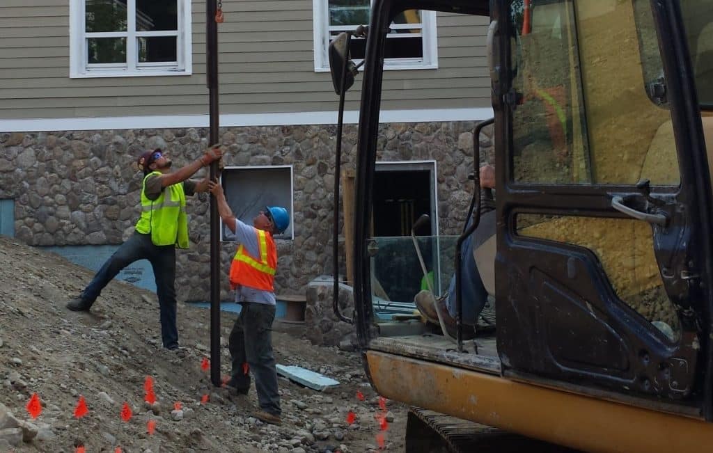 Geopier® SRT® Slope Stabilization - Helical Drilling