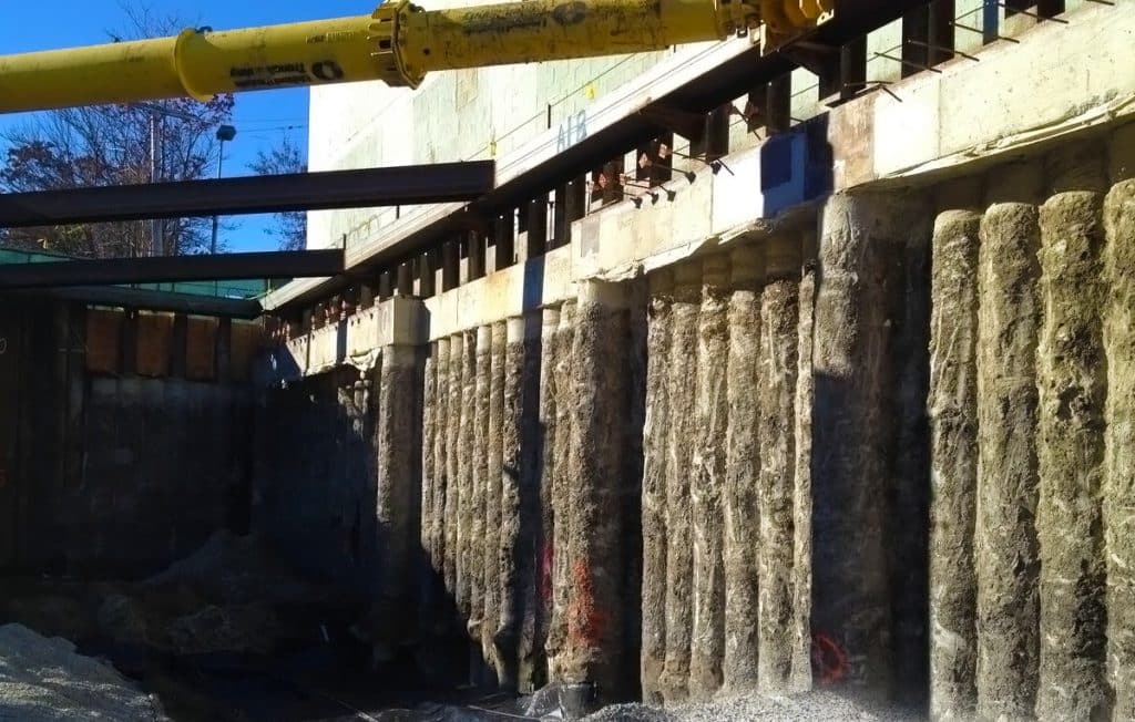 Secant Pile Walls - Helical Drilling