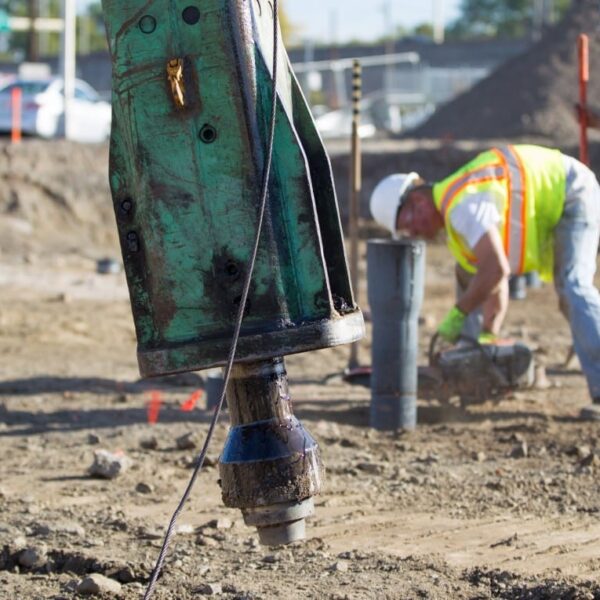 Ductile Iron Piles - Helical Drilling
