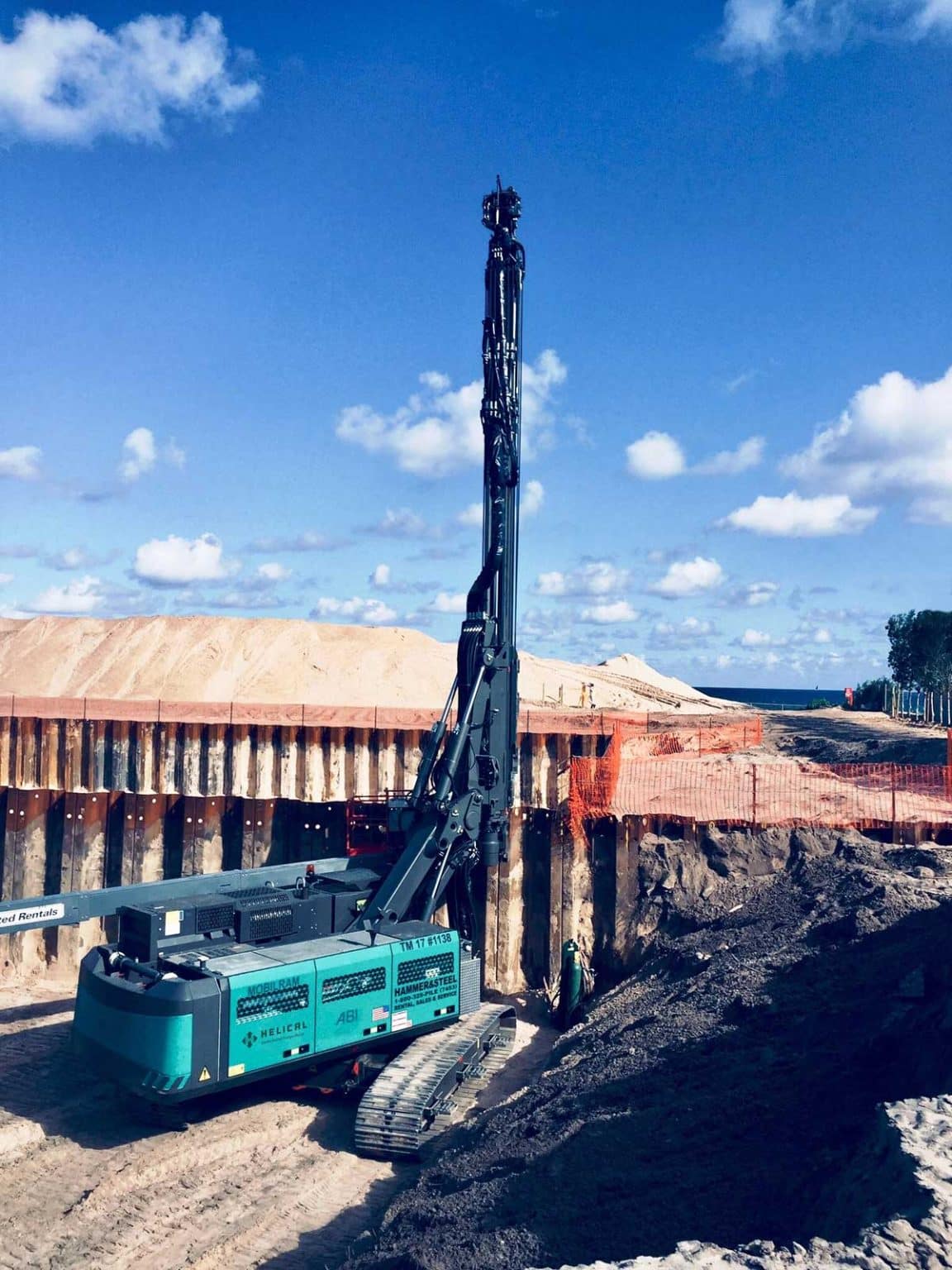 Sheet Pile Walls - Helical Drilling