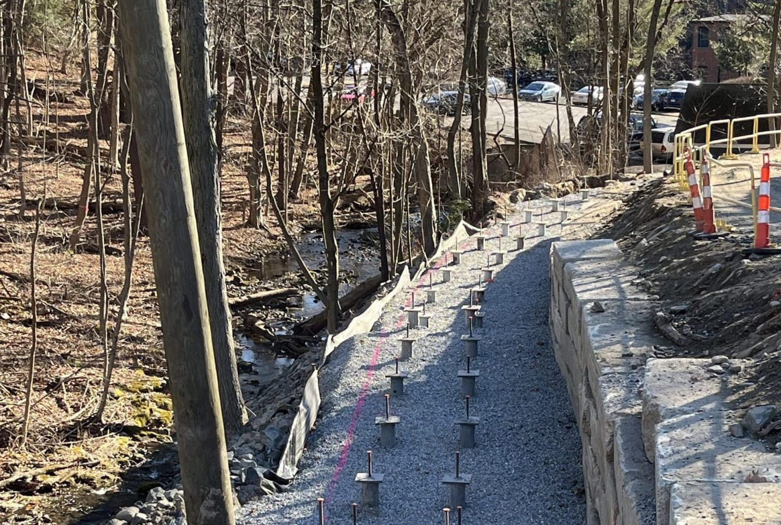 CT Burton Road Retaining Wall Support with Drilled Micropiles - Helical ...