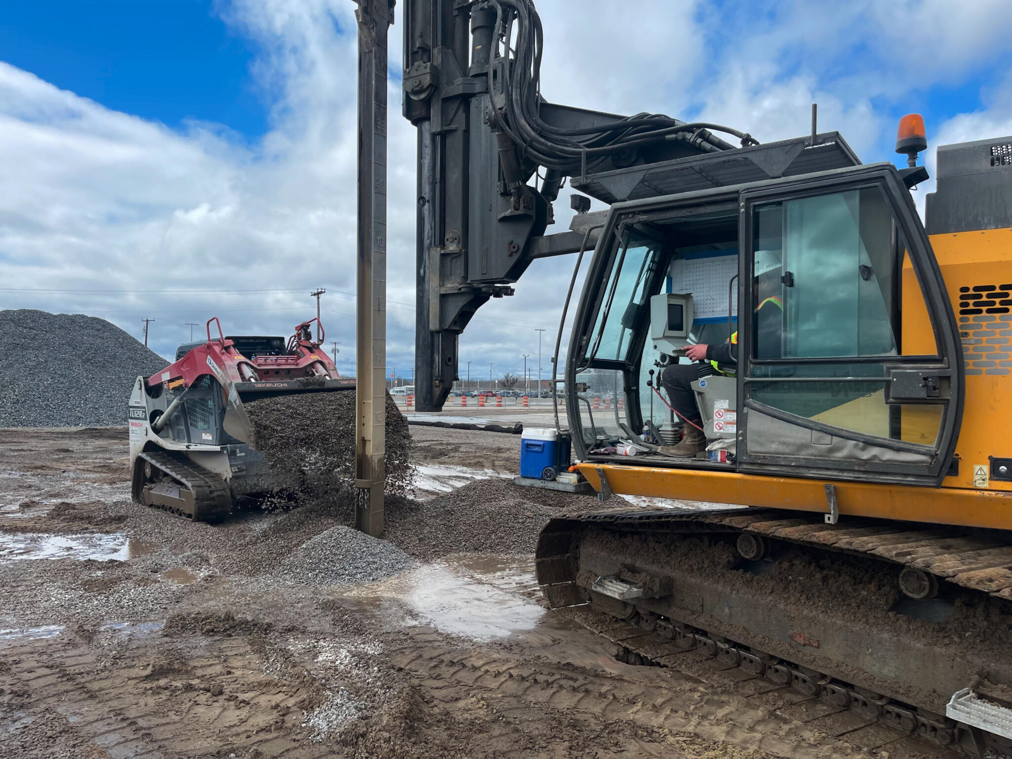 Geopier® Rammed Aggregate Pier® Systems - Helical Drilling