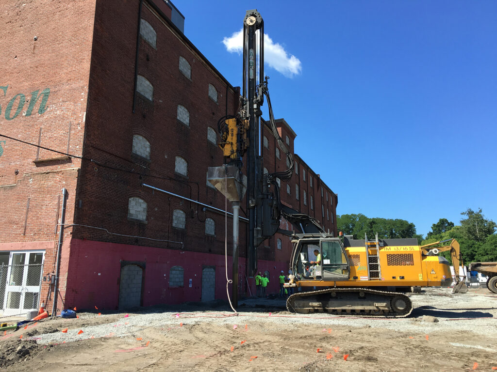 Geopier® Rammed Aggregate Pier® Systems - Helical Drilling