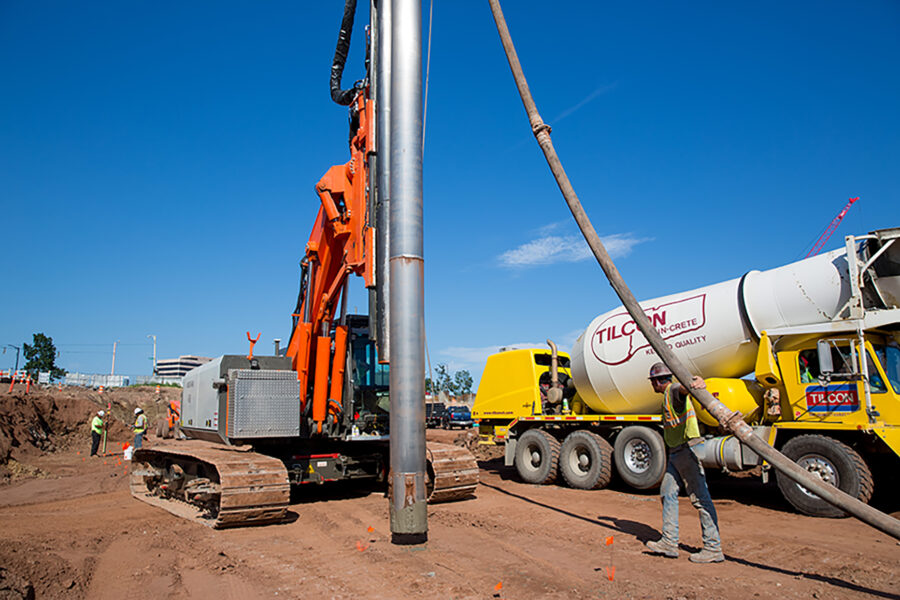 Geopier® GCC Rigid Inclusions - Helical Drilling