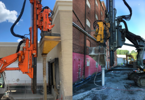 Geopier® Rammed Aggregate Pier® Systems - Helical Drilling