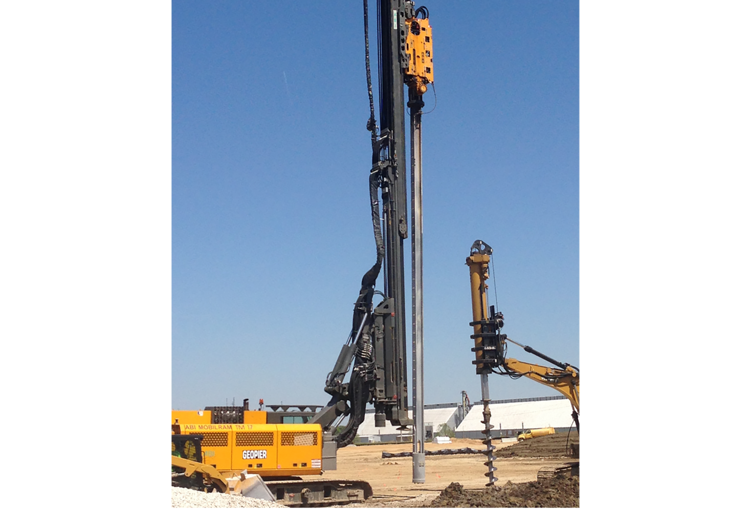 Geopier® Rammed Aggregate Pier® Systems - Helical Drilling